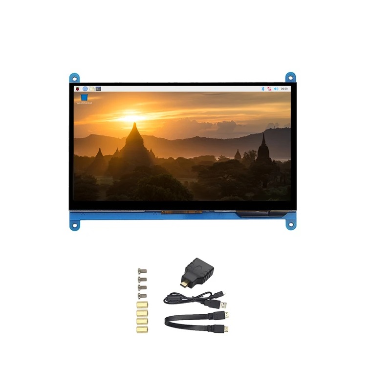 Ecran LCD Tactile 7″ HDMI 1024x600 LCD pour Raspberry Pi